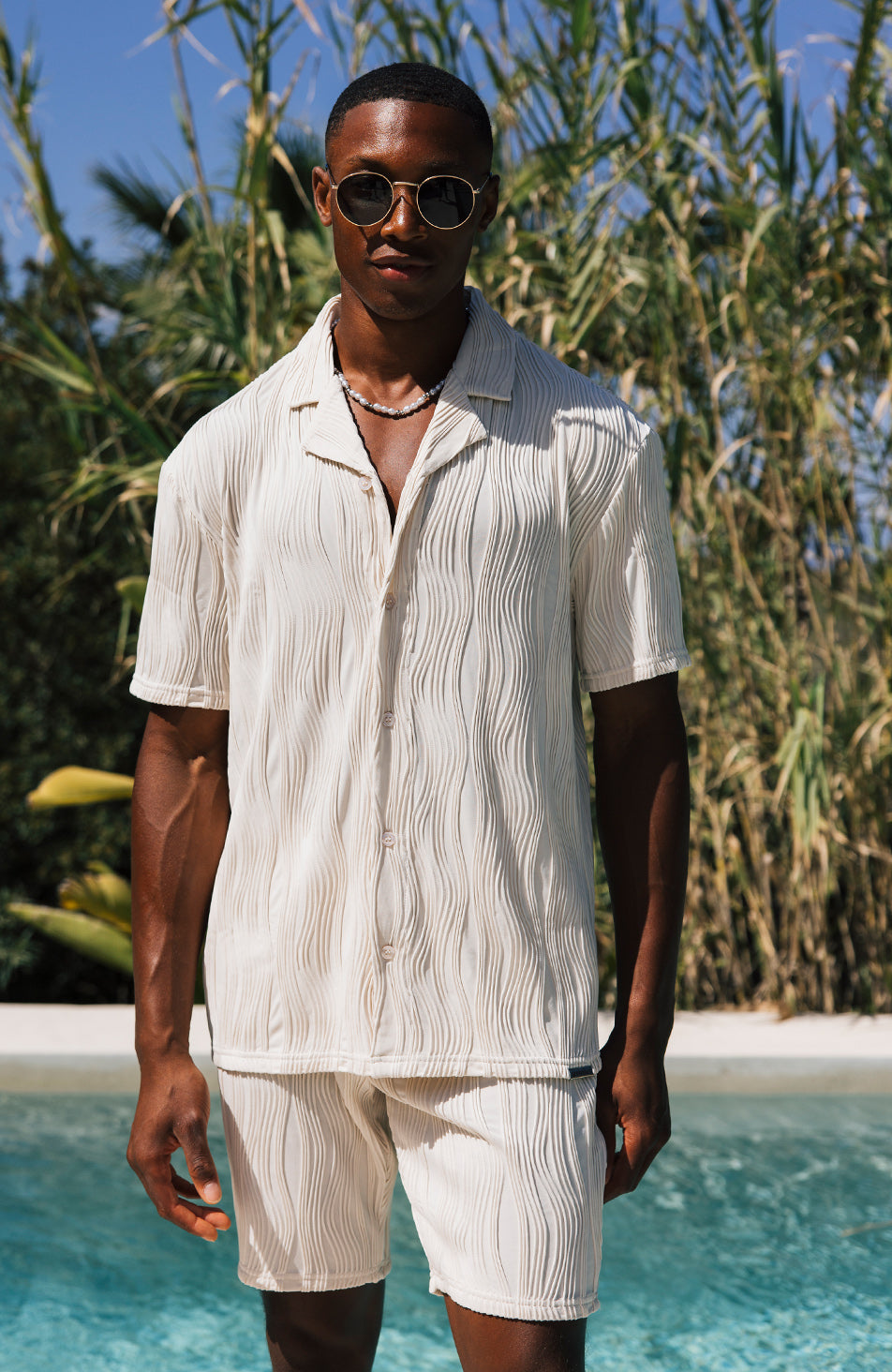 Wave Shorts in Stone – MAUVAIS (USA)