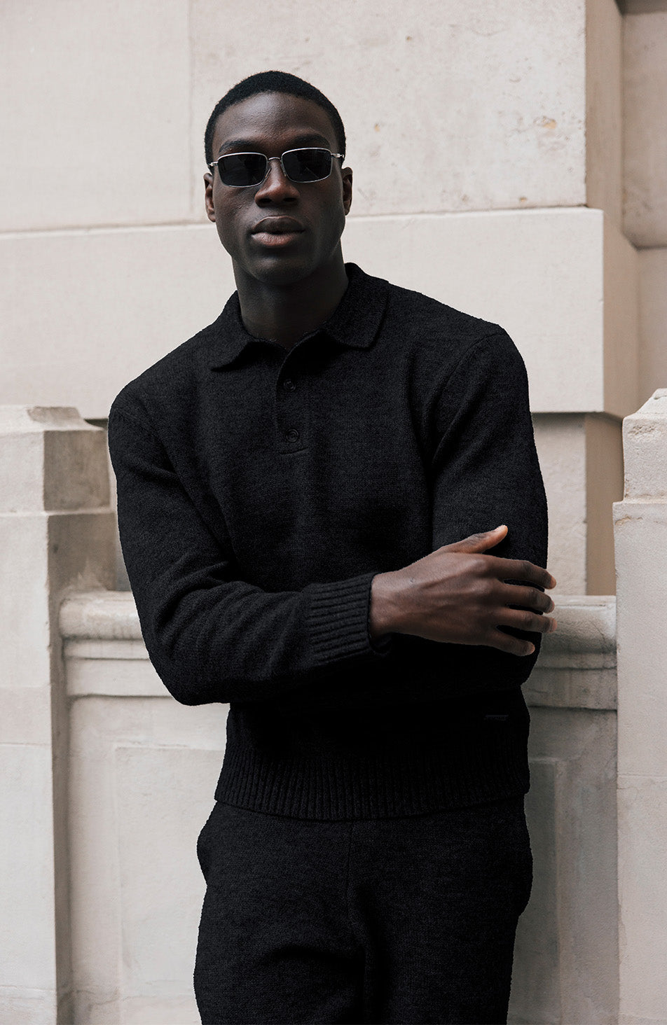 Montreux Knit Button Up Jumper in Black – MAUVAIS (USA)