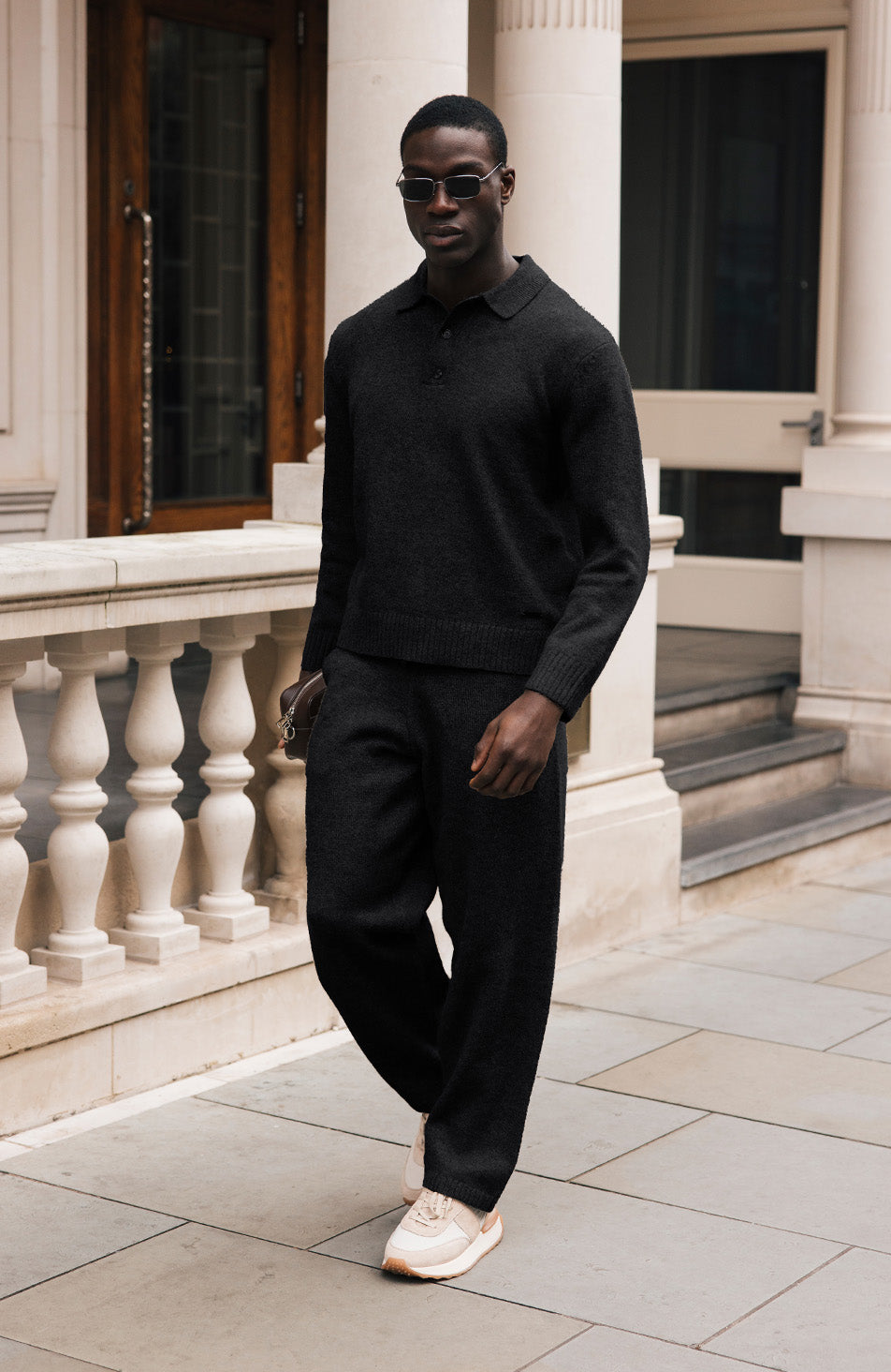 Montreux Knit Button Up Jumper in Black – MAUVAIS (USA)