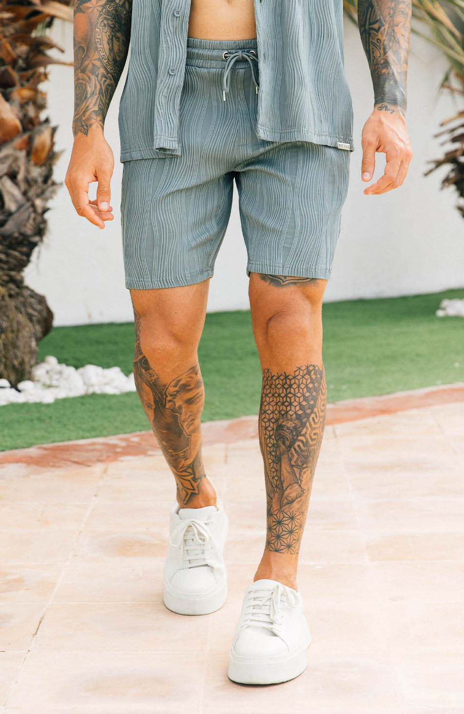 Wave Shorts in Sage – MAUVAIS (USA)